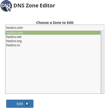 Editing A DNS Zone Using The WHM Edit DNS Zone Function Hostico