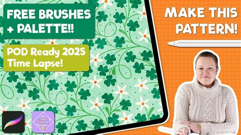 how to make seamless patterns in procreate rebecca flaherty