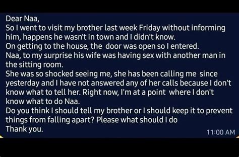 Sister Catches Her Brothers Wife Having Sex With Another Man