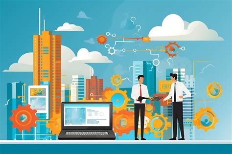 Premium Photo Engineer And Developer With Laptop And Tablet Code