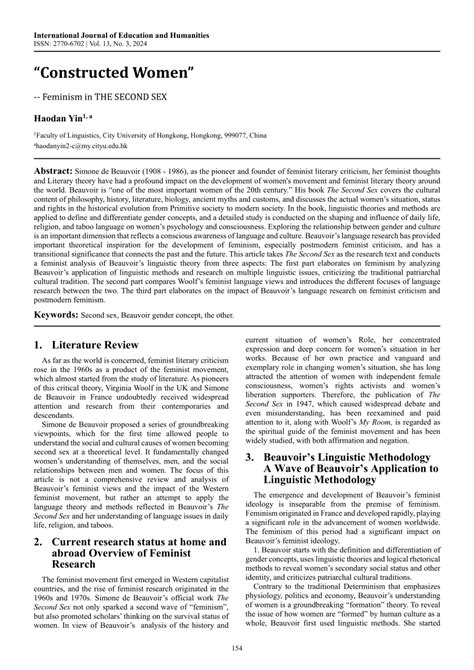 PDF Constructed Women Feminism In THE SECOND SEX