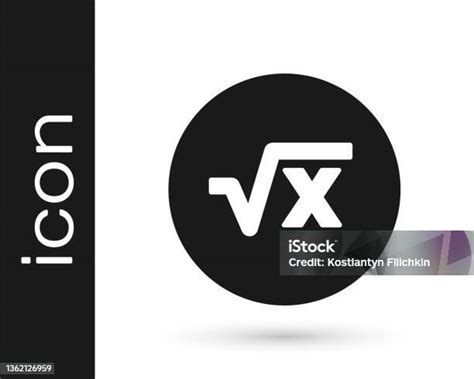 흰색 배경에 격리 된 X 글리프 아이콘의 검은 색 사각형 루트 수식 벡터 개념에 대한 스톡 벡터 아트 및 기타 이미지 개념 검은색 계산기 Istock