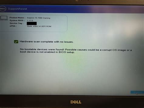 No Bootable Devices Were Found Dell Technologies