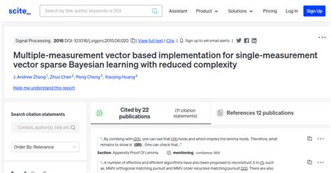Multiple Measurement Vector Based Implementation For Single Measurement