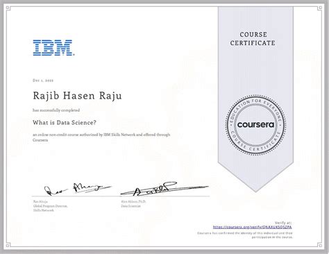 Rajib Hasen Raju On Linkedin Completion Certificate For What Is Data Science