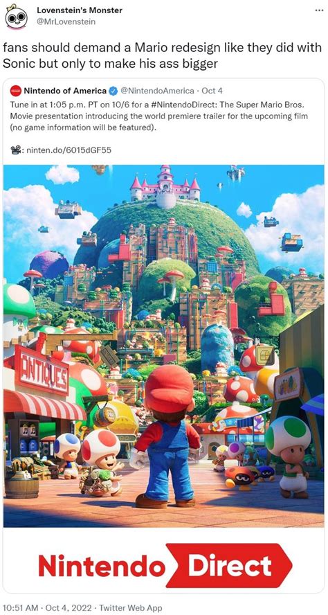 Fans Should Demand A Mario Redesign Like They Did With Sonic But Only