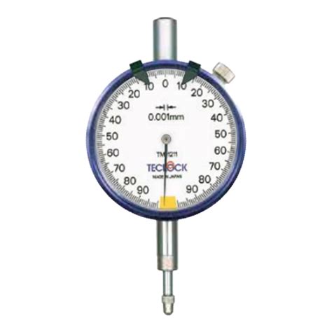 Teclock One Revolution Dial Indicator 0 2mm 0 001 Tm 1211 Full Range