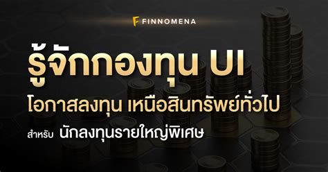 กองทุน Ui คืออะไร รู้จักโอกาสลงทุนเหนือสินทรัพย์ทั่วไป สำหรับนักลงทุนรายใหญ่พิเศษ Finnomena