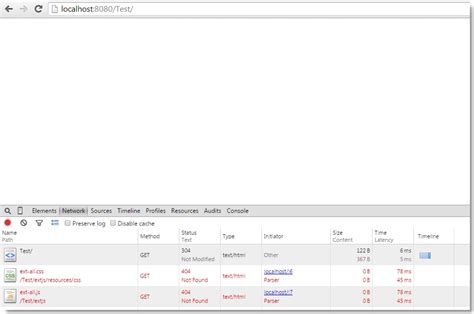 Javascript Not Able To Load The Ext Alljs File Stack Overflow