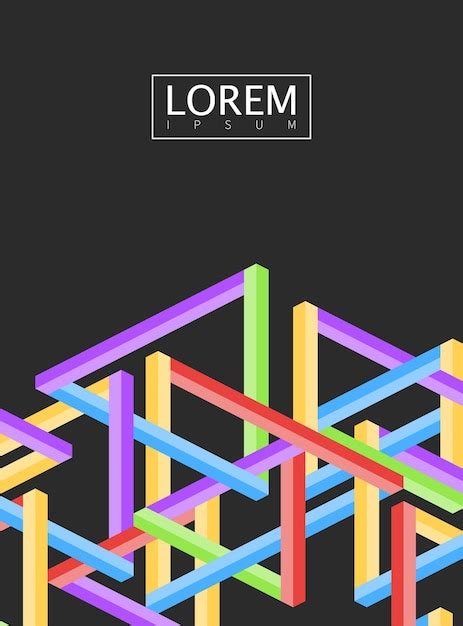 Premium Vector Colorful Interlocking Triangle Shapes Background