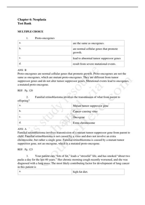 Porths Pathophysiology 10th Edition Ch 6 Neoplasia Porth S Pathophysiology 10th Edition
