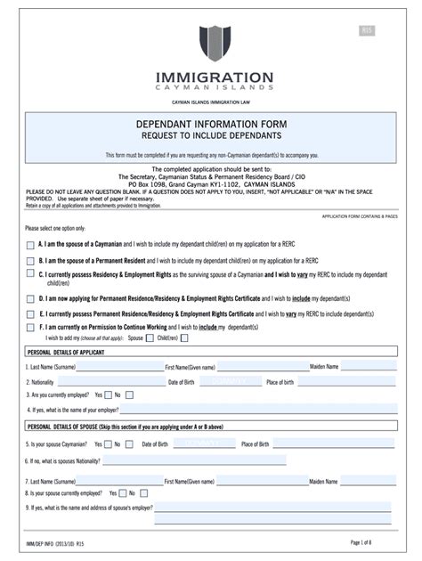 Fillable Immigration Forms Printable Forms Free Online