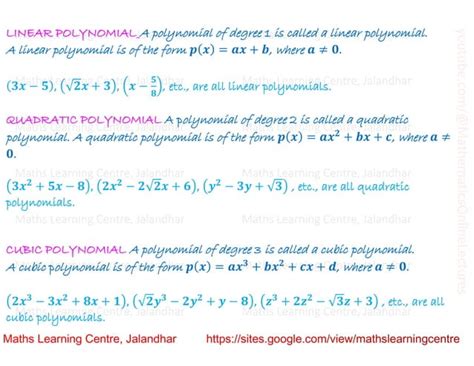 Class 10 Chapter 2 Polynomals Division Algorithm For Polynomials