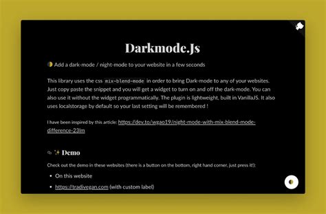Darkmode Widget Prototypr Prototyping Prototypr Toolbox