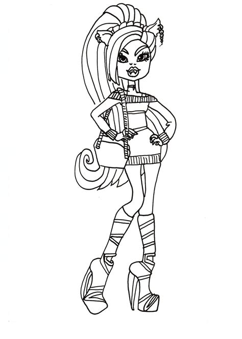 Printable Coloring Pages Monster High