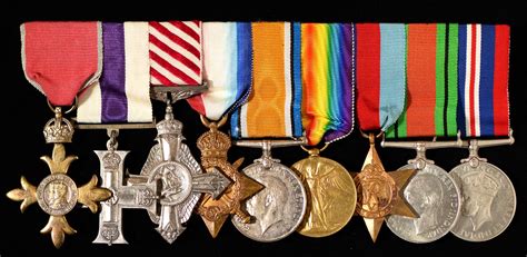 The Wwi Mc Afc Order Decorations And Medals Of Wing Commander William