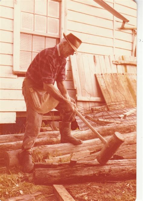 arthur white splitting rails for a post and rail fence in howick