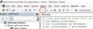 How To Remove Gridlines In Excel Shortcut VBA