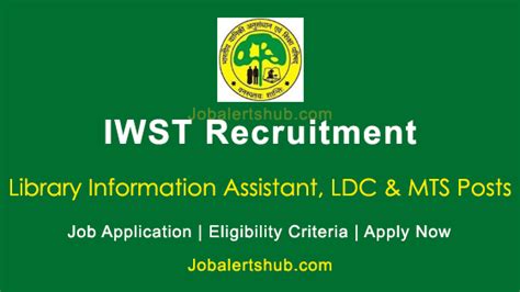 Iwst Library Information Assistant Ldc And Mts 2024 Job Notification