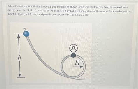 solved a bead slides without friction around a loop the loop
