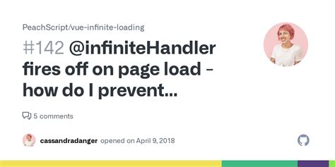 infinitehandler fires off on page load how do i prevent default