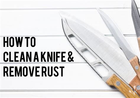 How To Clean A Knife Remove Rust From A Knife KitchenSanity