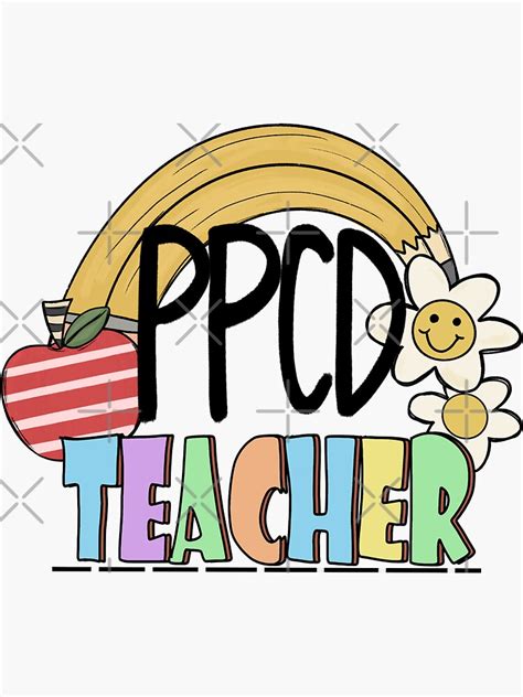 Ppcd Teacher Sticker For Sale By Javiershih Redbubble