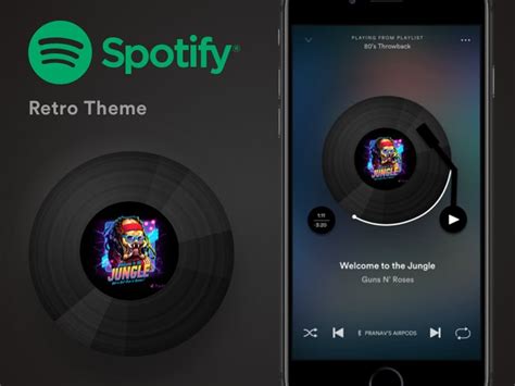 Spotify Retro Theme Design Retro Theme Theme Design Retro