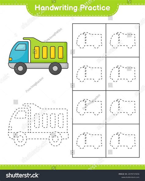 필기 연습 로리 줄 추적 교육용 스톡 벡터로열티 프리 2079737656 Shutterstock