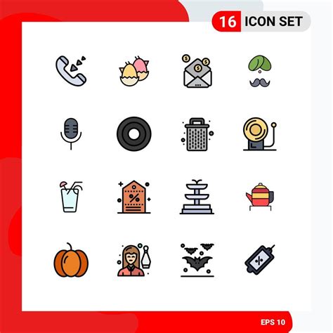 Set Of 16 Modern UI Icons Symbols Signs For Person Man Business Indian Hindu Editable Creative