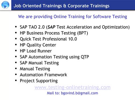 Sap Tao And Automation Testing From Online Ppt