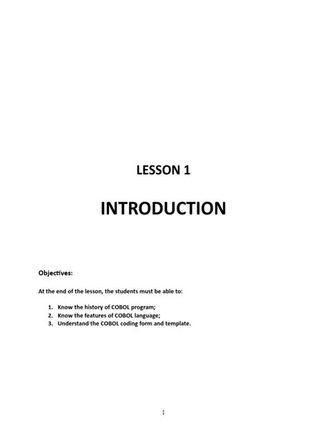 Cobol Module Pdf Computer Program Programming