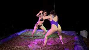 Mia Hope Vs Faith Mud Wrestling Heres Mud In Your Eye Umd