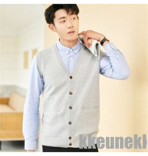 남자 양복 남친 남성 혼방 브이넥 조끼 Oph3 티몬