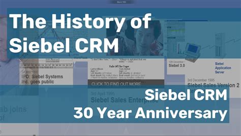30 Years Of Siebel Crm From Oasis To Cloud The Siebel Hub