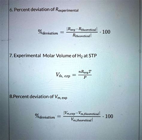 Percent Deviation