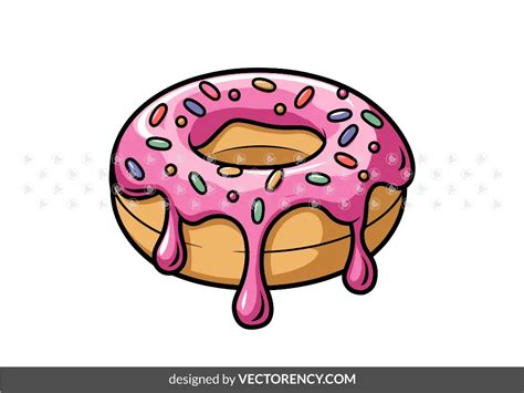Donut Vector Layered Svg Vectorency