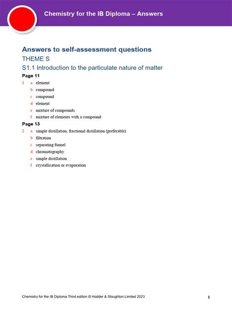 Ib Chem Saq Answers Pdf
