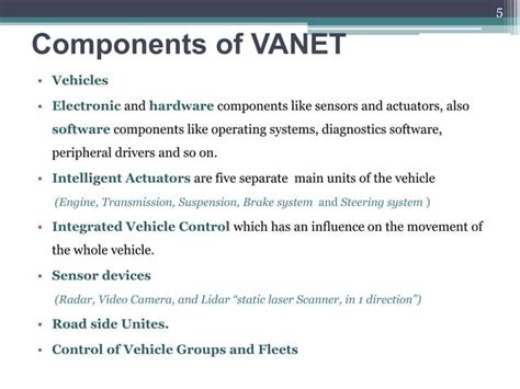 Vehicular Ad Hoc Network Vanet Pptx Computer Networking Computing