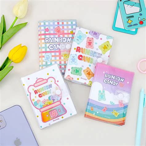 96 페이지 한국 곰 디자인 소녀용 레인보우 종이 다이어리 붕대 미니 저널 메모장 의제노트북 컴퓨터 Aliexpress