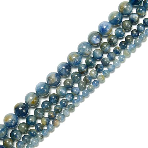 Multi Blue Color Kyanite Smooth Round Beads 4mm 6mm 8mm 10mm 12mm 155