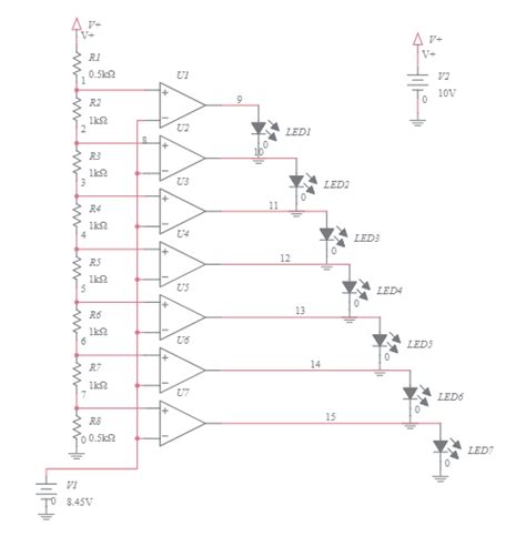 Flash Adc 3 Bit Multisim Live