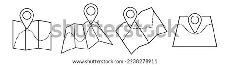 Map Marker Icons Locationmaps Pin Navigation Stock Vector Royalty Free