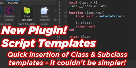 New Plugin Script Templates Ozzys Blog