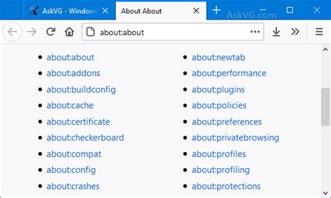 [tip] list of all hidden secret internal pages and urls in chrome firefox and microsoft edge