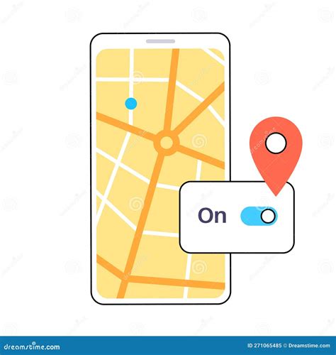 Gps Activation Toggle Stock Vector Illustration Of Phone 271065485