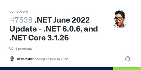Net June Update Net And Net Core Issue Dotnet Core Github
