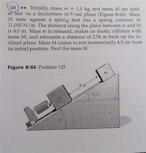 Solved Initially Mass M Kg And Mass M Are Chegg