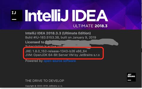 Detect Version Of Java Runtime Used Internally By Intellij 2019 Stack Overflow