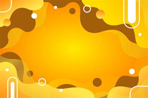 노란색 그라데이션 웨이브 추상적인 배경 프리미엄 벡터